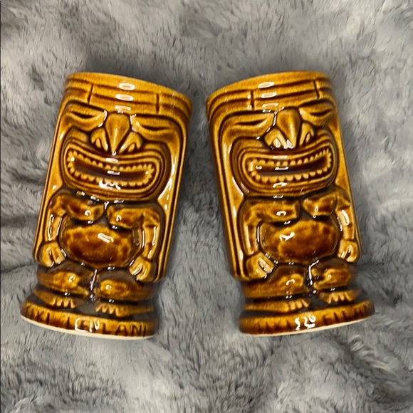 Vintage | Dining | Vintage 6s Tiki Leilani Ceramic Cup Set | Poshmark